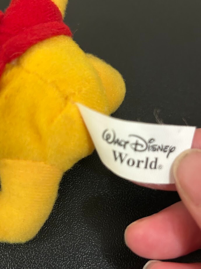 VTG Walt Disney World Mini Pooh Bear Kelloggs Cereal Promo plush toy 3. ...