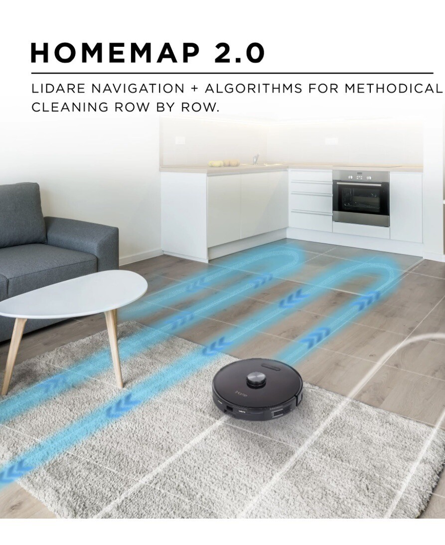 iHome Auto Vac Nova Self Empty Robot And Mop, App Control | eBay