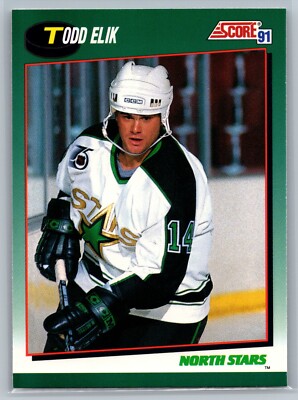 Todd Elik 1991 Score NHL Rookie and Traded #13T | eBay