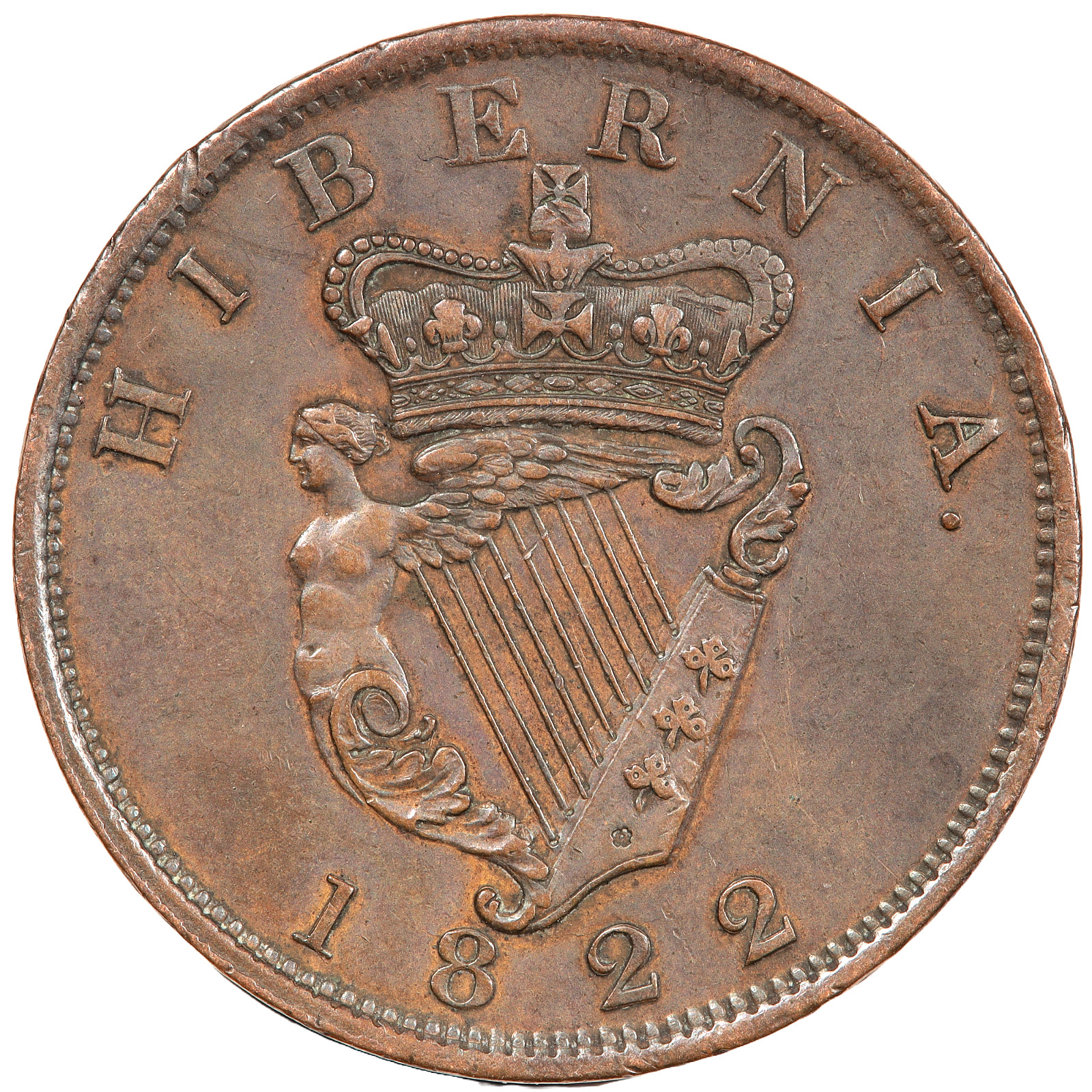 1822 NICE GEORGE IV IRELAND IRISH HIBERNIA | Grelly UK