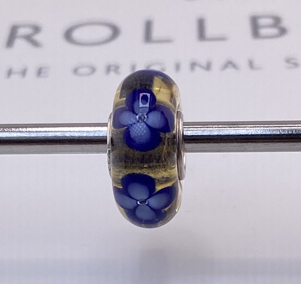 Trollbeads Blue Flowers Bead Universal Unique | eBay
