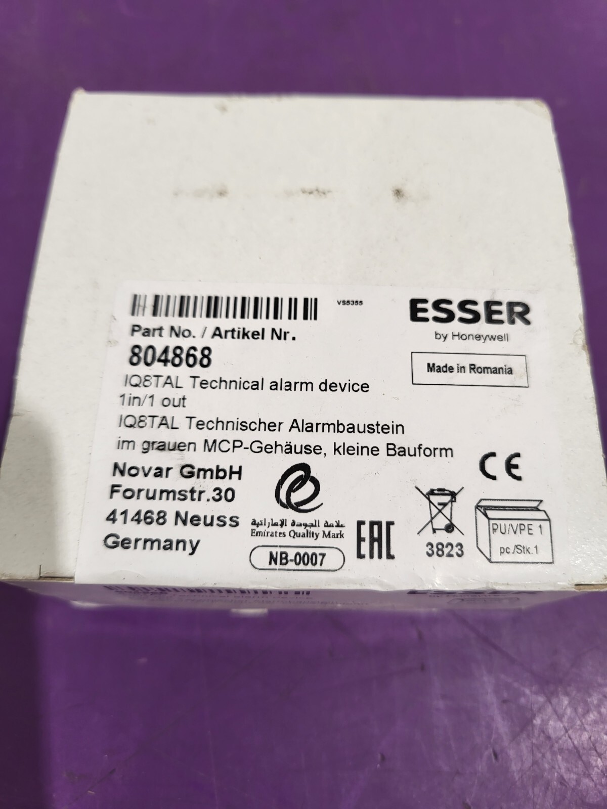 ESSER 804868 Technischer Alarmbaustein _0.2_5 | eBay.de