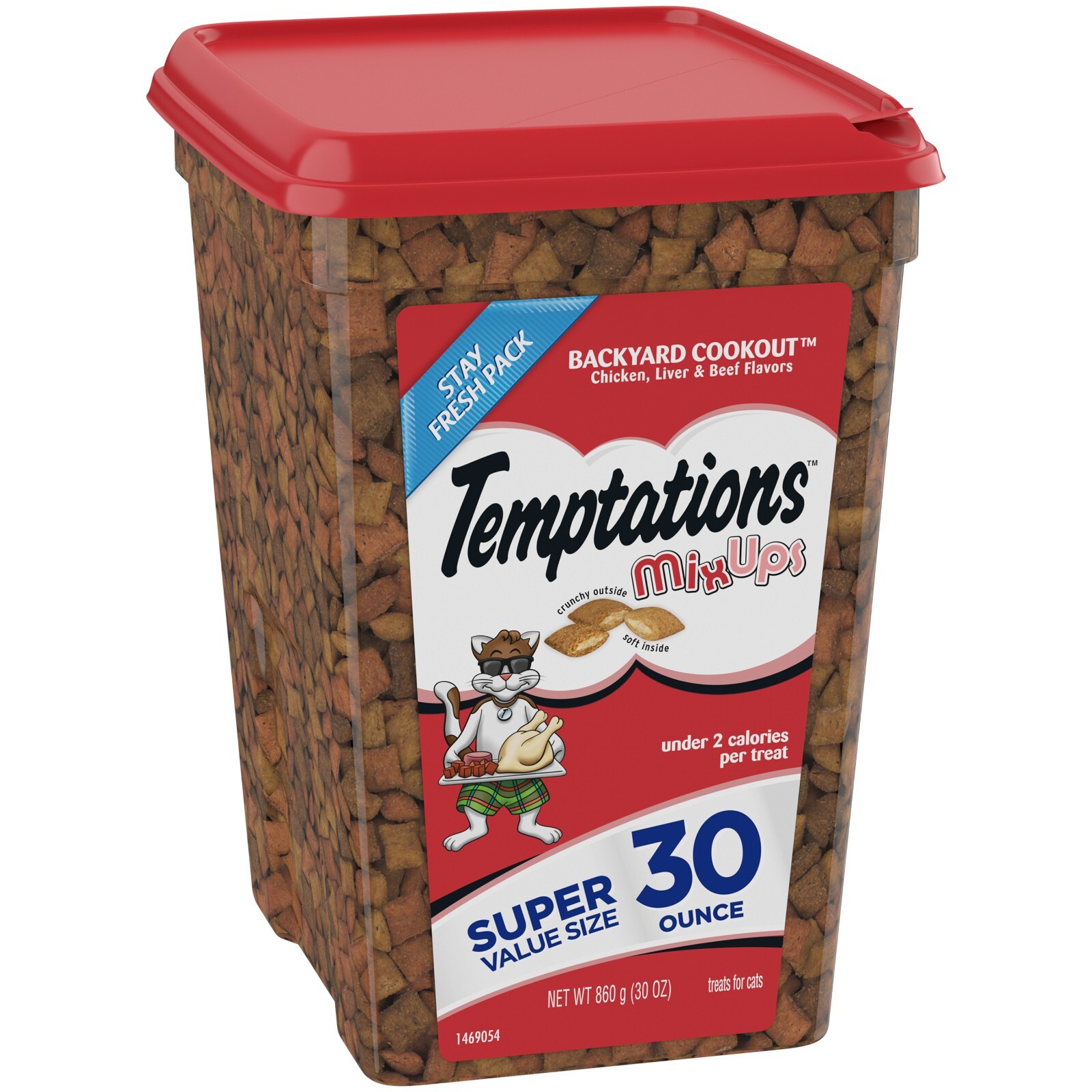 3 PACK Temptations Mixups Backyard Cookout Flavor Crunchy, Soft Cat ...