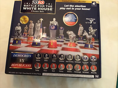 2020 BATTLE FOR THE WHITE HOUSE CHESS SET BRAND NEW IN BOX NIB FAST ...