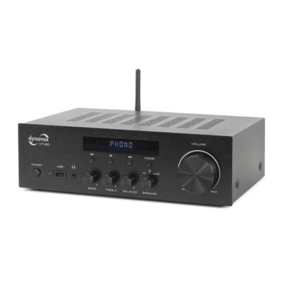Dynavox VT-90 HiFi Kompakt-Verstärker mit Phono-Eingang und BT + FB *B ...