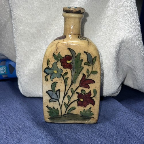 Antique Iznik Pottery Palestine Turkish Persian Jar Bottle Birds ...