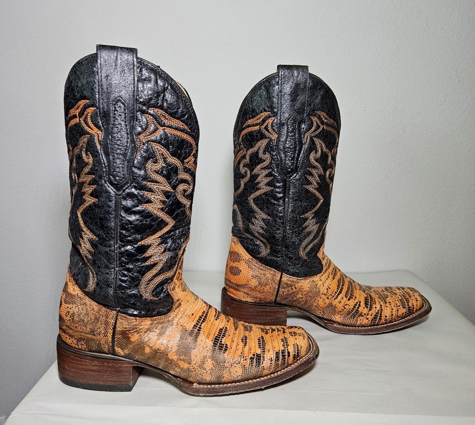 Corral Exotic Python Snake Skin Cowboy Boots Men's Size 8M Western ...