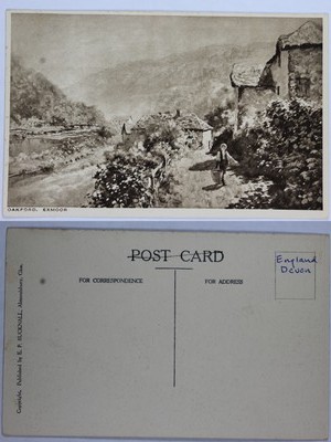 Devon England Postcard: 1900s Scenic Village Scene | eBay