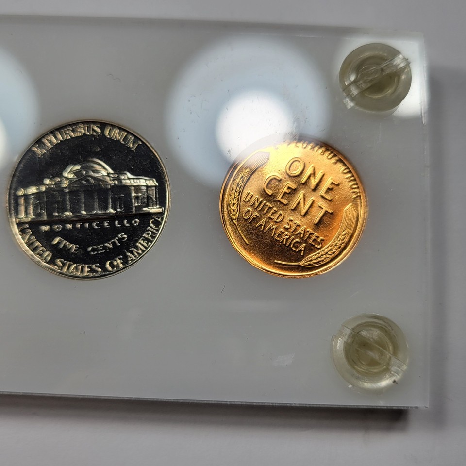 1955 US Mint Silver Proof Set in Capital Plastics Holder 5x Coins See ...