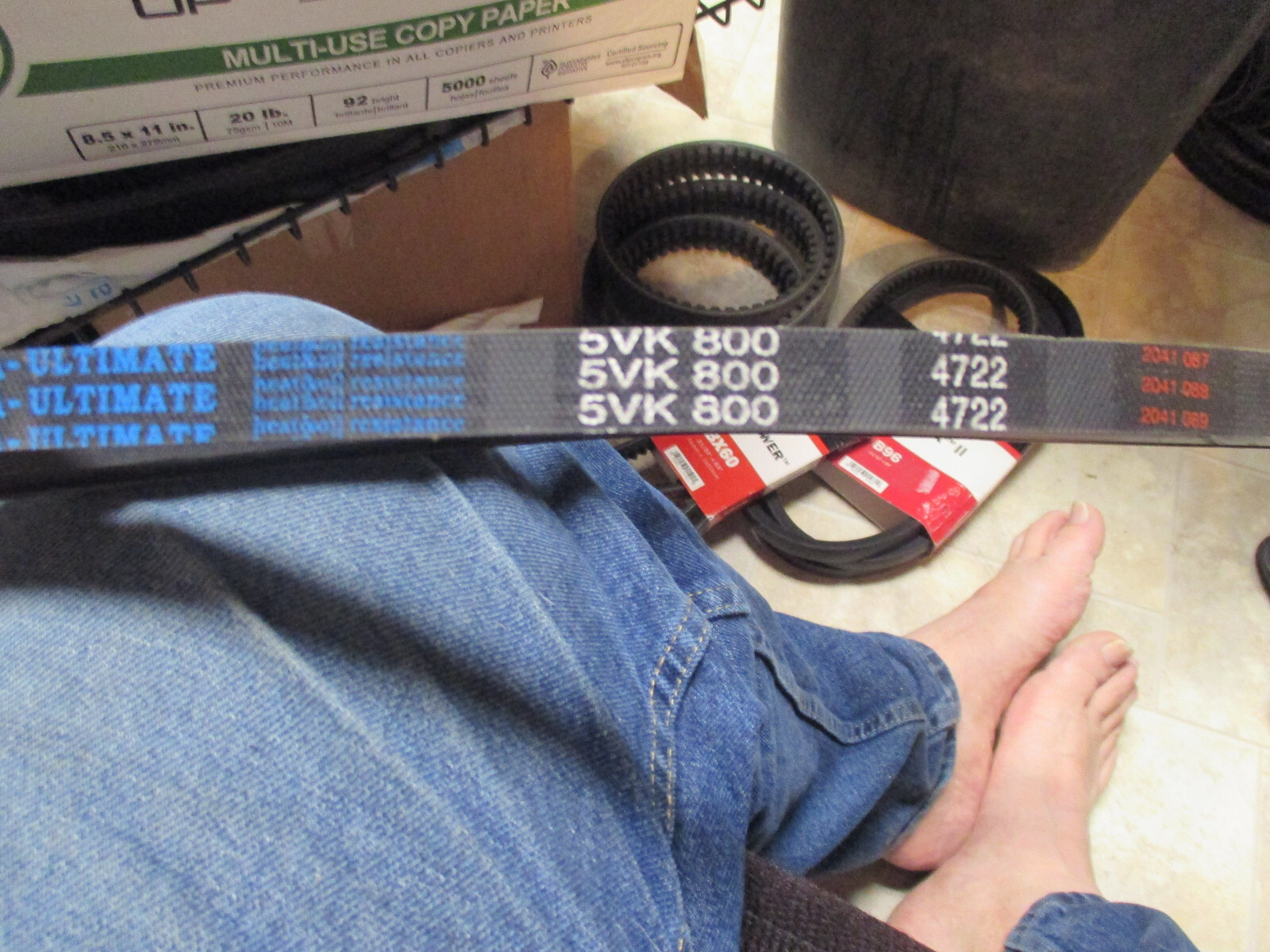 5VK800, 5V800 D&D Ultimate V-belt 5/8 x 80in Vbelt, Made With Kevlar ...