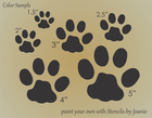 Joanie Stencil Kitty Cat Paw Print Animal Tracks Outdoor Tiger Country ...