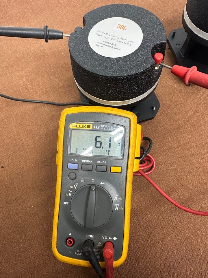 JBL 076 Vintage Impedances - 8 ohms Ω | eBay