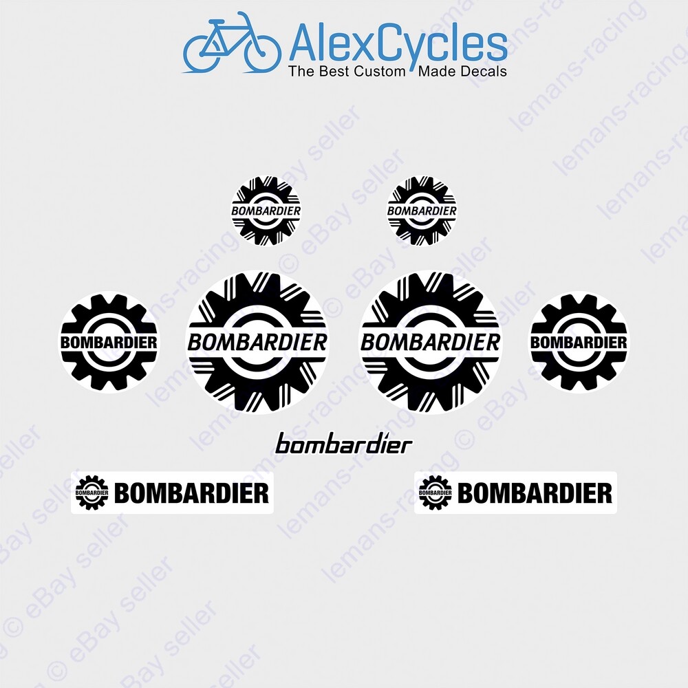 White Sea Ski Doo Bombardier Laminated Vinyl Decals Sticker Emblems BRP ...