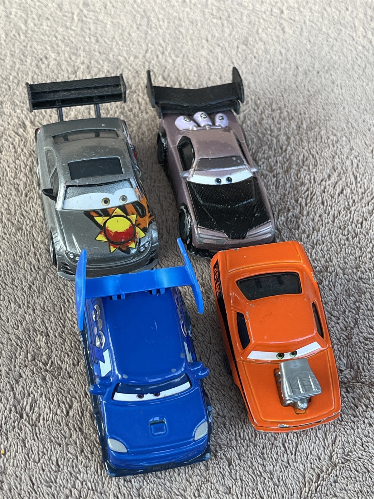 Disney Pixar Cars MANJI, DJ, SNOT ROD & TUNERZ BAD BOYZ 1:55 MATTEL ...
