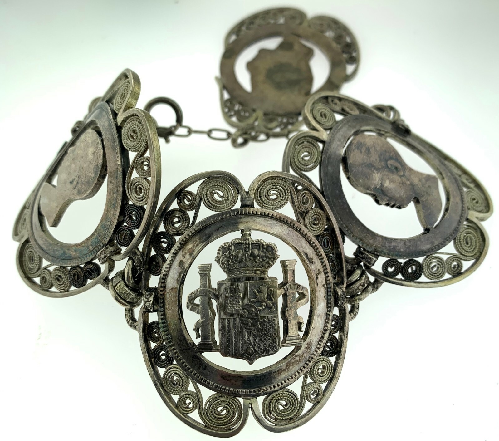 Spanish Royal Family Colonial Bracelet Sterling Silve… - Gem