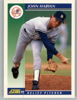 1992 Score #451 John Habyan Yankees | eBay