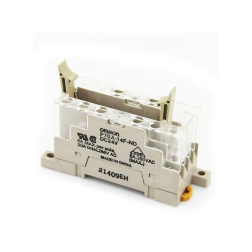 P7SA14FND Omron P7SA-14F-ND DC24 Relay Sockets 6P DIN New In Box Free ...