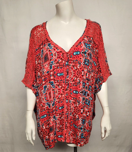 Ariat Size M Western Aztec Tribal Lace Trimmed Poncho | eBay