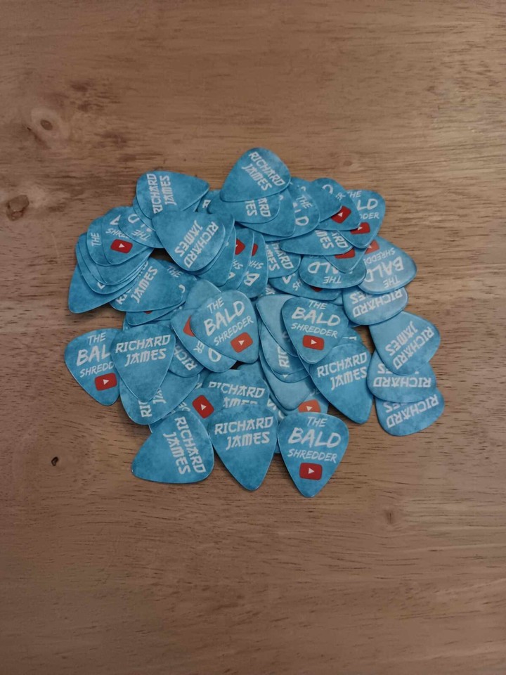 The Bald Shredder Guitar Picks Limited Edition Richard James ...