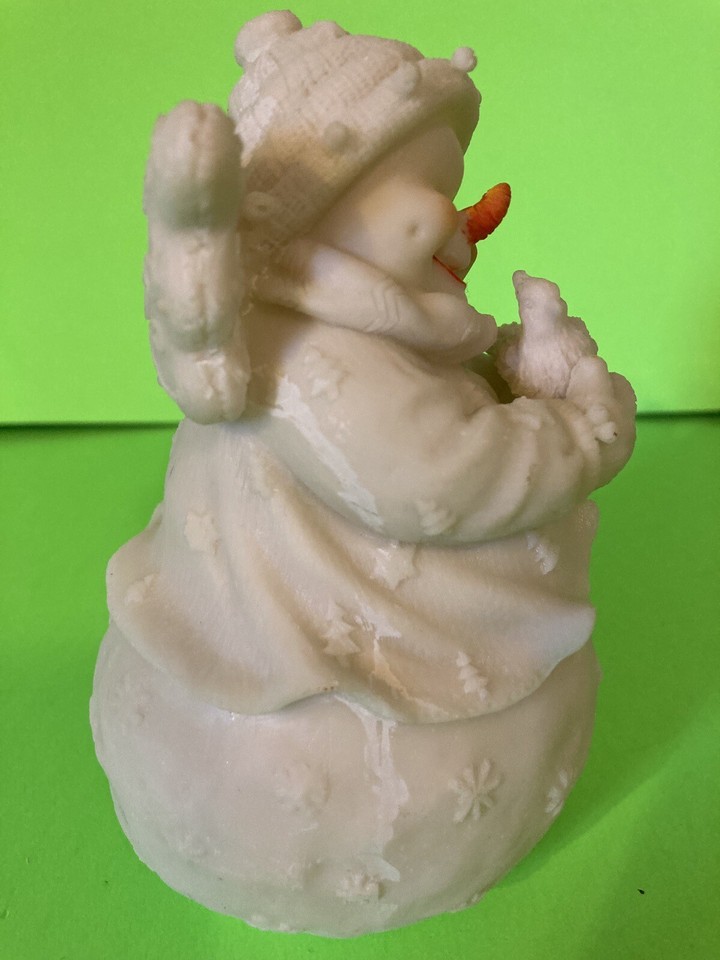 VTG Don Mechanic 5.5" Snowman Holding Bird sticker states 2002 - Such a ...