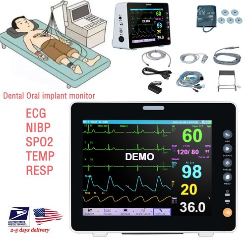8 Inch Multi-parameter Monitor ICU CCU Vital Sign Patient Monitor-US | eBay