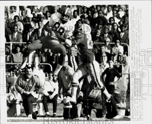 1968 Press Photo AFL All-Star game action at the Gator Bowl ...