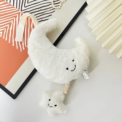 Jelly Moon Star Musical Pull Soft Plush Stuffed Baby Toy Gift Cat New ...