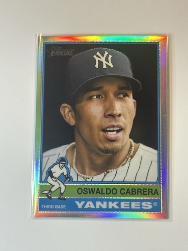 2025 Topps Heritage High Number OSWALDO CABRERA Chrome Refractor #534 ...