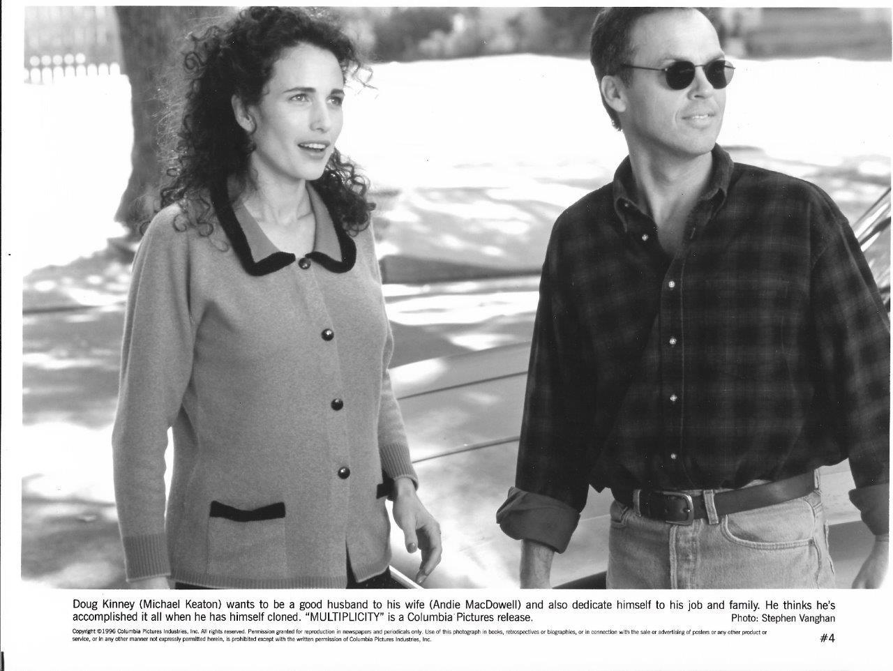 Michael Keaton & Andie MacDowell "Multiplicity" Vintage Movie Still | eBay