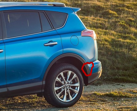 Rear Left Wheel Eyebrow Arches Fender Flares For Toyota RAV4 2016-2018 ...