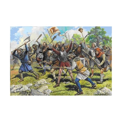 Zvezda Historical Mini 1/72 Medieval Peasant Army - 13th-14th Century ...