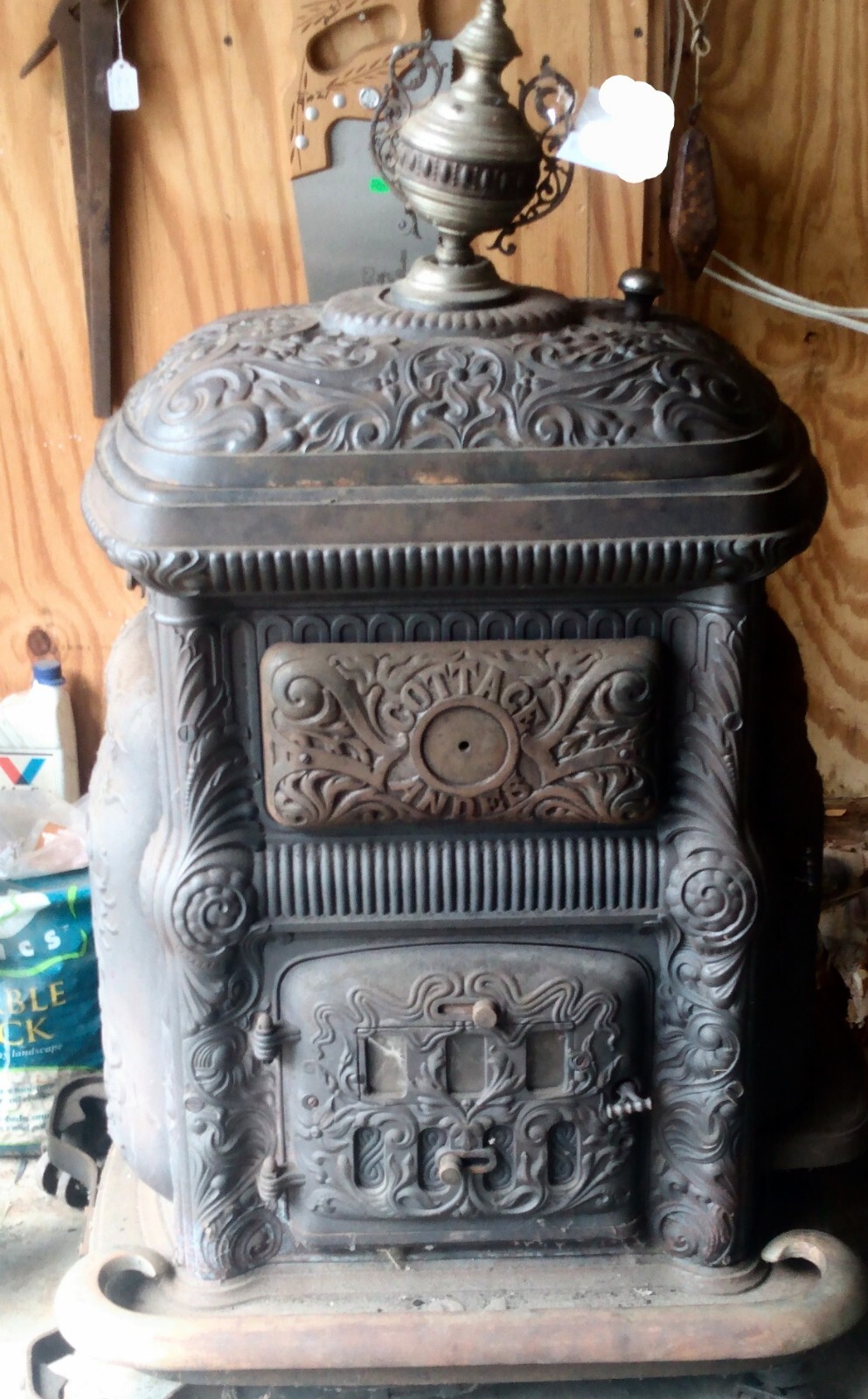 Old Vintage "Cottage Andes" Wood Burning Parlor Stove VG CONDITION | eBay