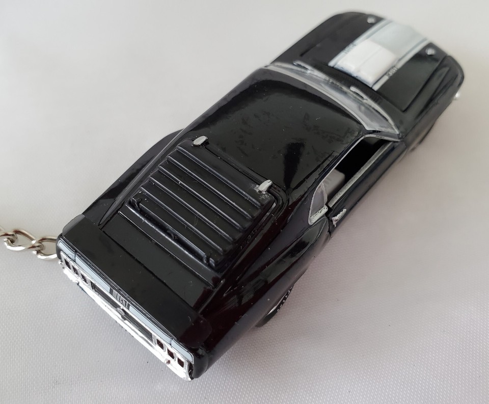 Keychain 1970 Ford Mustang Mach 1 351 Black White Pony '70 Rare Key ...