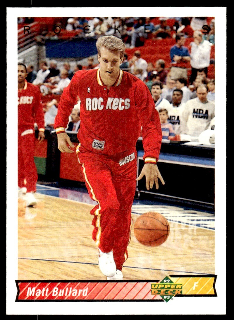 1992-93 Upper Deck Basketball Card Matt Bullard Houston Rockets #164 | eBay