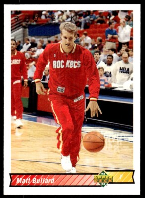 1992-93 Upper Deck Basketball Card Matt Bullard Houston Rockets #164 | eBay