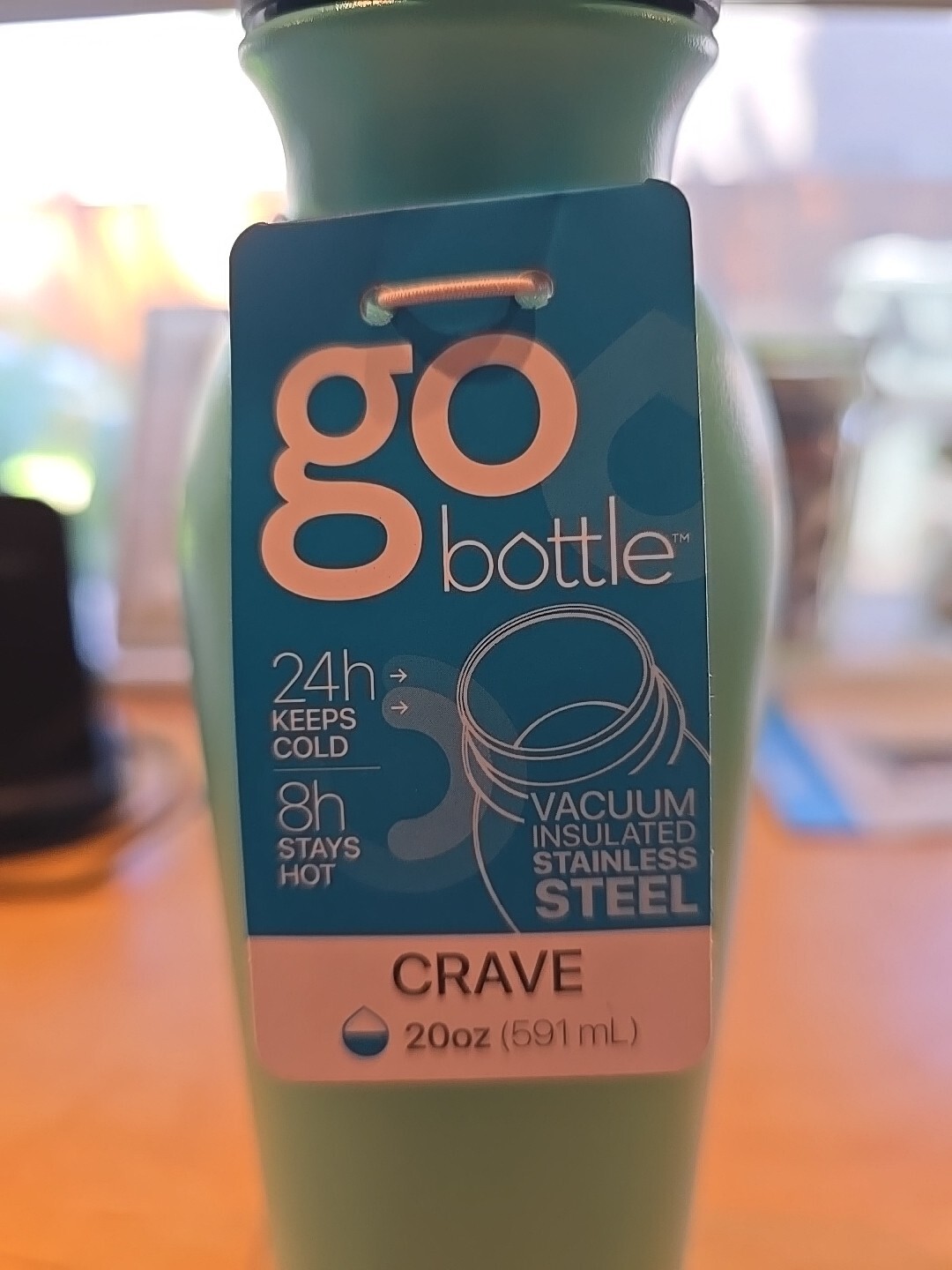 GOODCOOK 10870 GO BOTTLE ~ 20 OZ ~ INSULATED BOTTLE ~ TURQUOISE ...