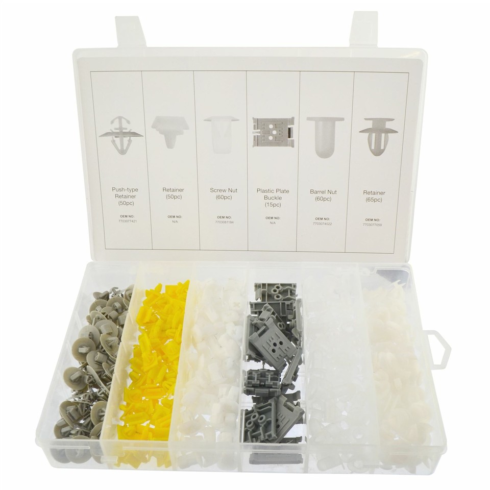 Renault Trim Clip Assortment Set Retaining Retainer Grommet Clips ...