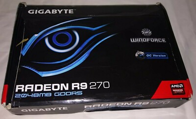 GIGABYTE RADEON R9 270 2GB "BOX ONLY NO GRAPHICS CARD BOX ONLY" | eBay