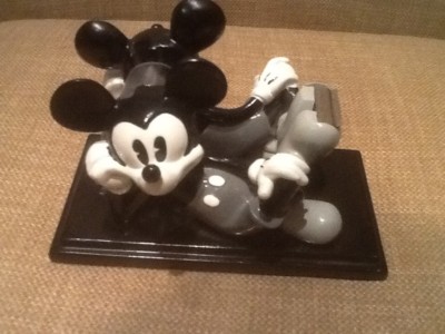 Mickey Mouse Tape Dispenser Desk Accesory coaster plastic Gray Black ...