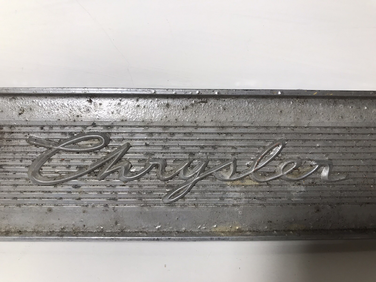 Vintage Chrysler Emblem Name Plate Badge Script Metal | eBay