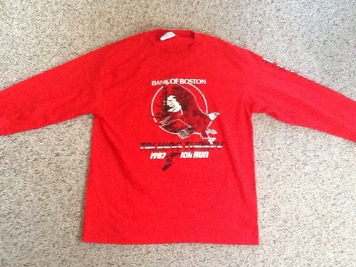 HOLYOKE MASS ELKS 902 TALKING TURKEY 10k RUN 1987 SHIRT BANK OF BOSTON ...