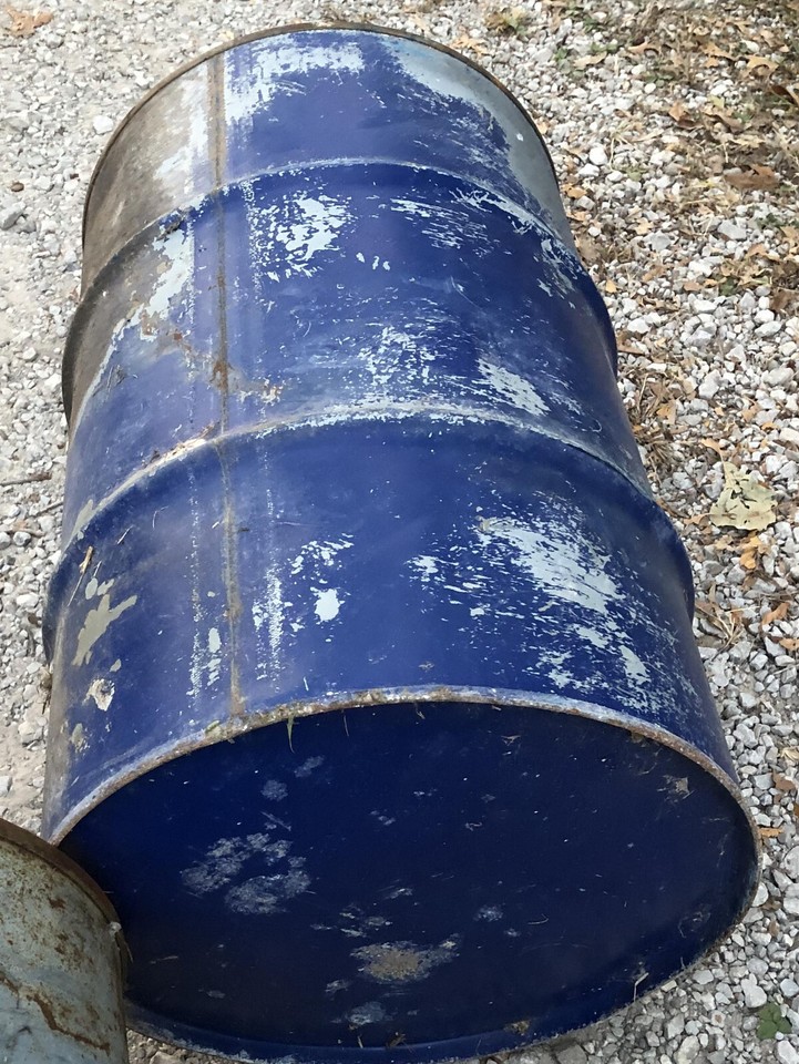 30 Gallon Steel Drum Barrel Closed Top LOCAL PICKUP ONLY oil burning ...