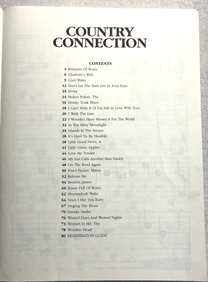 VTG Country Music Songbooks Lot of 6 Books Sheet Music Lyrics 1970-1990 ...