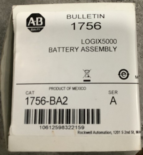 1Pcs AB 1756-BA2 3V Battery Allen Bradley PLC 1756-BA2 Battery Assembly ...