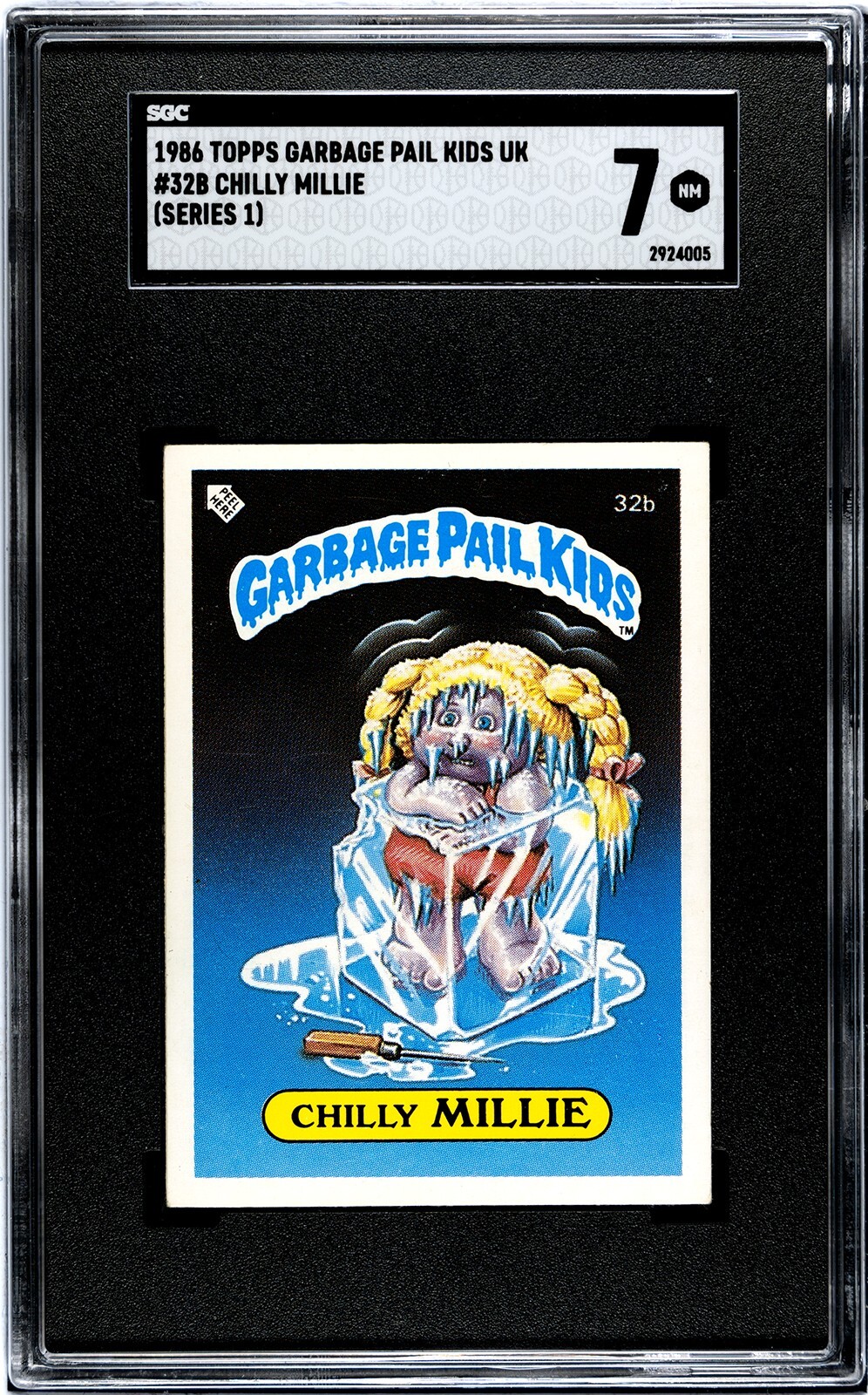 Chilly Milly 1986 Garbage Pail Kids UK Mini SGC 7 NM #32B Series 1 | eBay