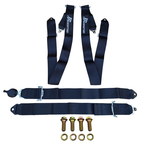 X WIDE SHOULDER STRAPS UNIVERSAL 4 POINT QUICK RELEASE SEATBELT HARNESS ...