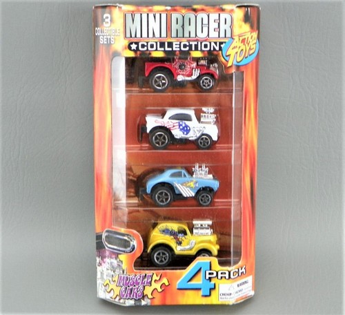 Action Toys 2005 Mini Racer Collection Classic Muscle Cars 4 Pack NIB ...
