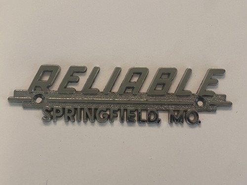 Vintage Reliable Chevrolet Springfield Missouri Metal Dealer Badge ...