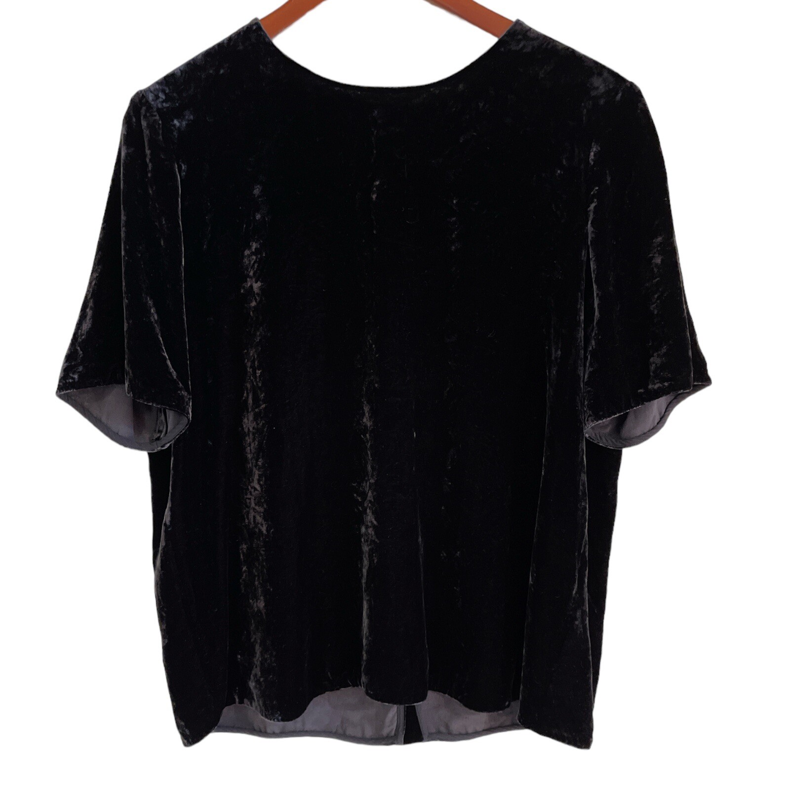 VINCE Velvet Midi Skirt & Blouse Top Silk Blend Women… - Gem