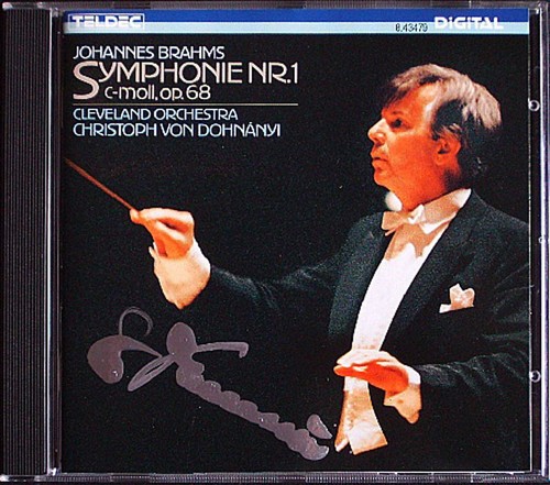 Christoph von DOHNANYI Signiert BRAHMS Symphony 1 Cleveland TELDEC CD ...